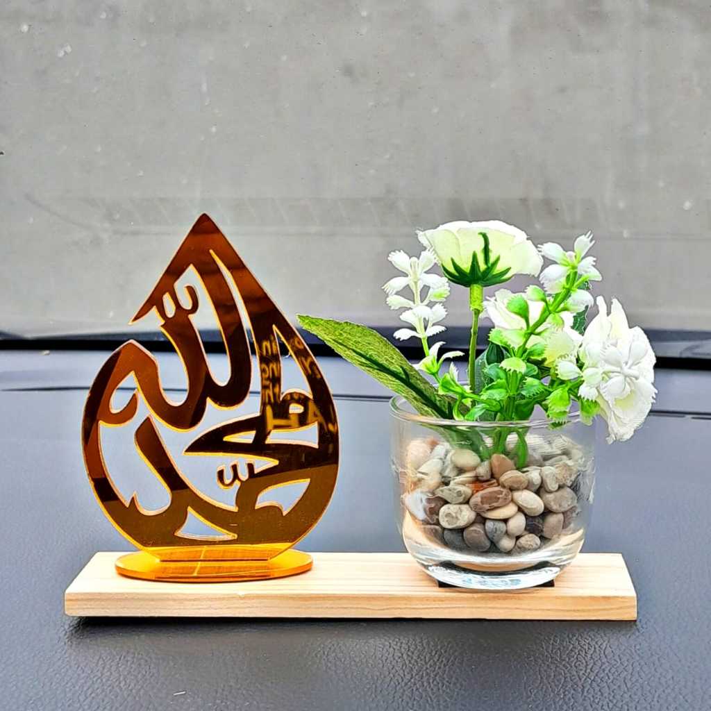 MAWAR Car Dashboard Decoration, Allah Muhammad Car Dashboard Display ...