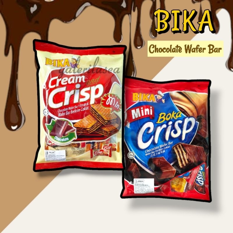 Bika Mini Chocolate Wafer Bar Boka Crisp Cream And Crips Weight 90 ...