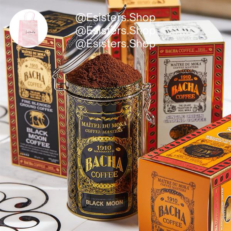 Bacha Coffee Black Moon Ground Beans 100% Arabica Coffee | Arabica ...