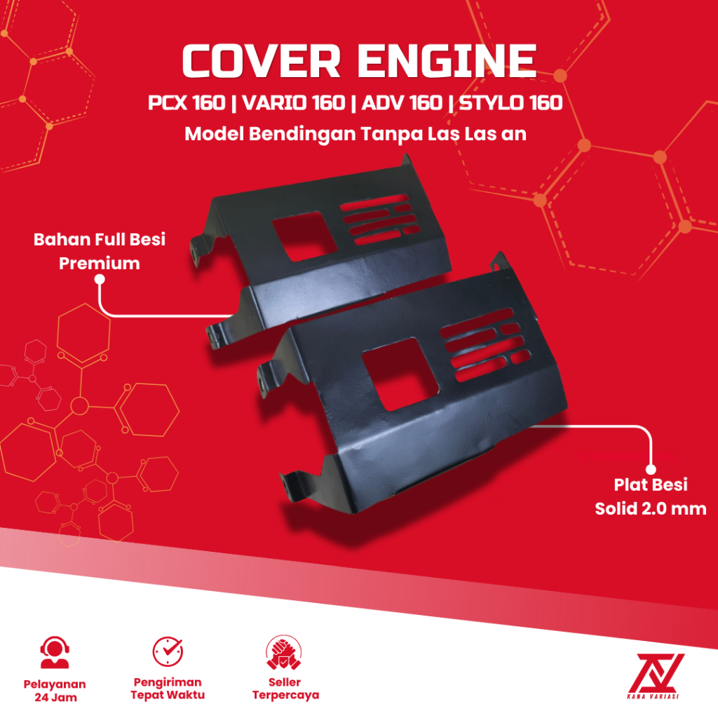 MESIN Engine Cover Motorcycle Engine Protector Pcx 160 Stylo 160 Vario ...