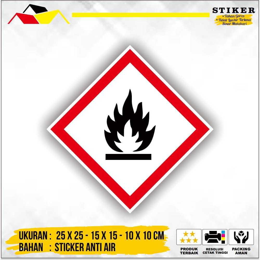B3 Waste Symbol Sign Label Sticker Flammable Symbol | Shopee Philippines