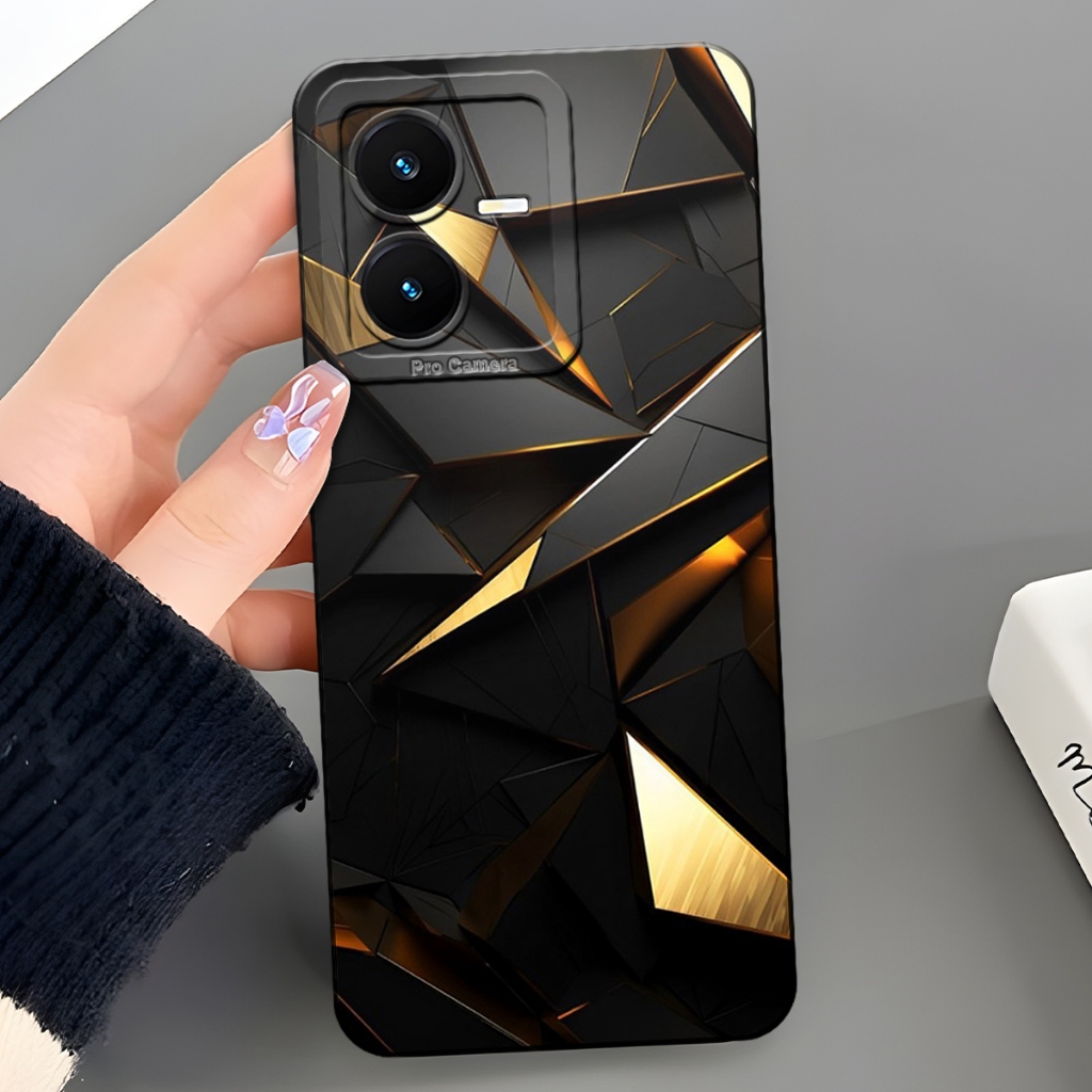 Softcase Vivo Y22 / Y22S Case Fusion Motif Islamic Granite Soft Case ...