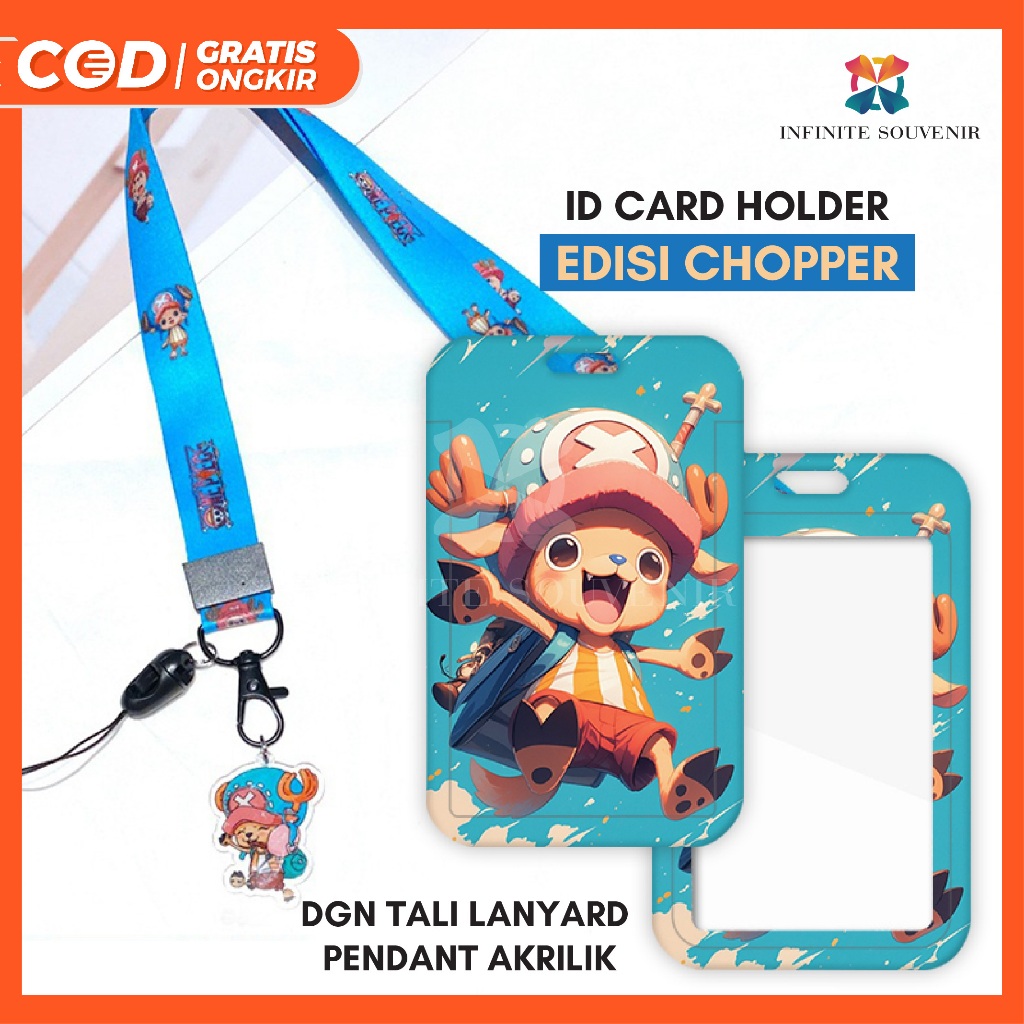 [N003] CHOPPER / Name Tag ID Card Holder Tony Chopper One Piece with ...