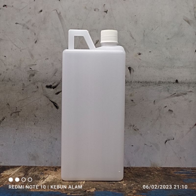 PUTIH 1 Liter Jerry Can Transparent White Box/1 Liter Jerry Can (Non ...