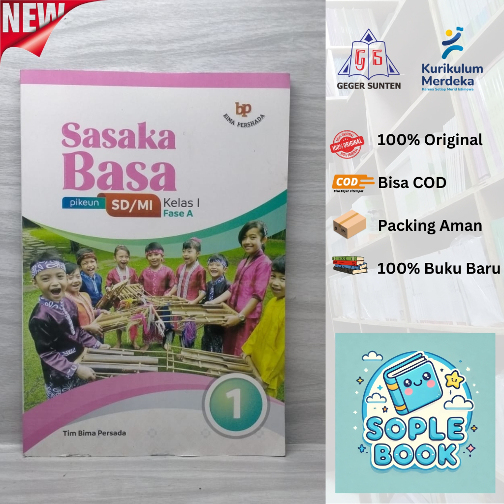 Sasaka BASA pikeun SD/MI Class 1/I (Phase A) Merdeka Curriculum Bima ...