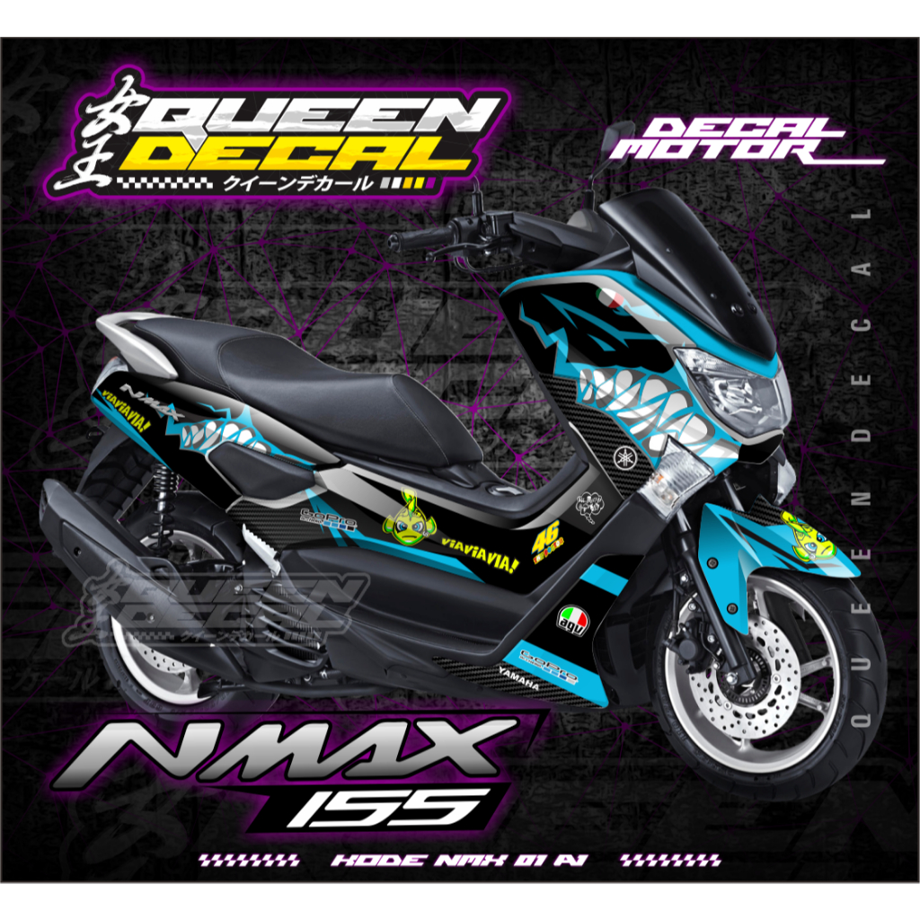 Full Body Decal Sticker for OLD NMAX Motorcycle Variations - Shark ...