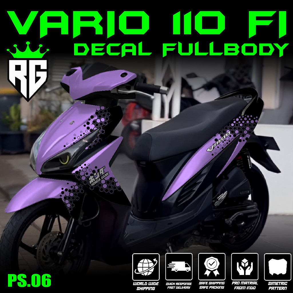 Decal Full Body Vario Led 110 Fi 2013 2014 2015 2016 2017 2018 2019 ...