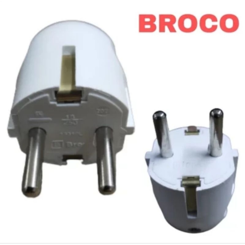 Broco round electric ground brocco plug electric plug | Shopee Philippines