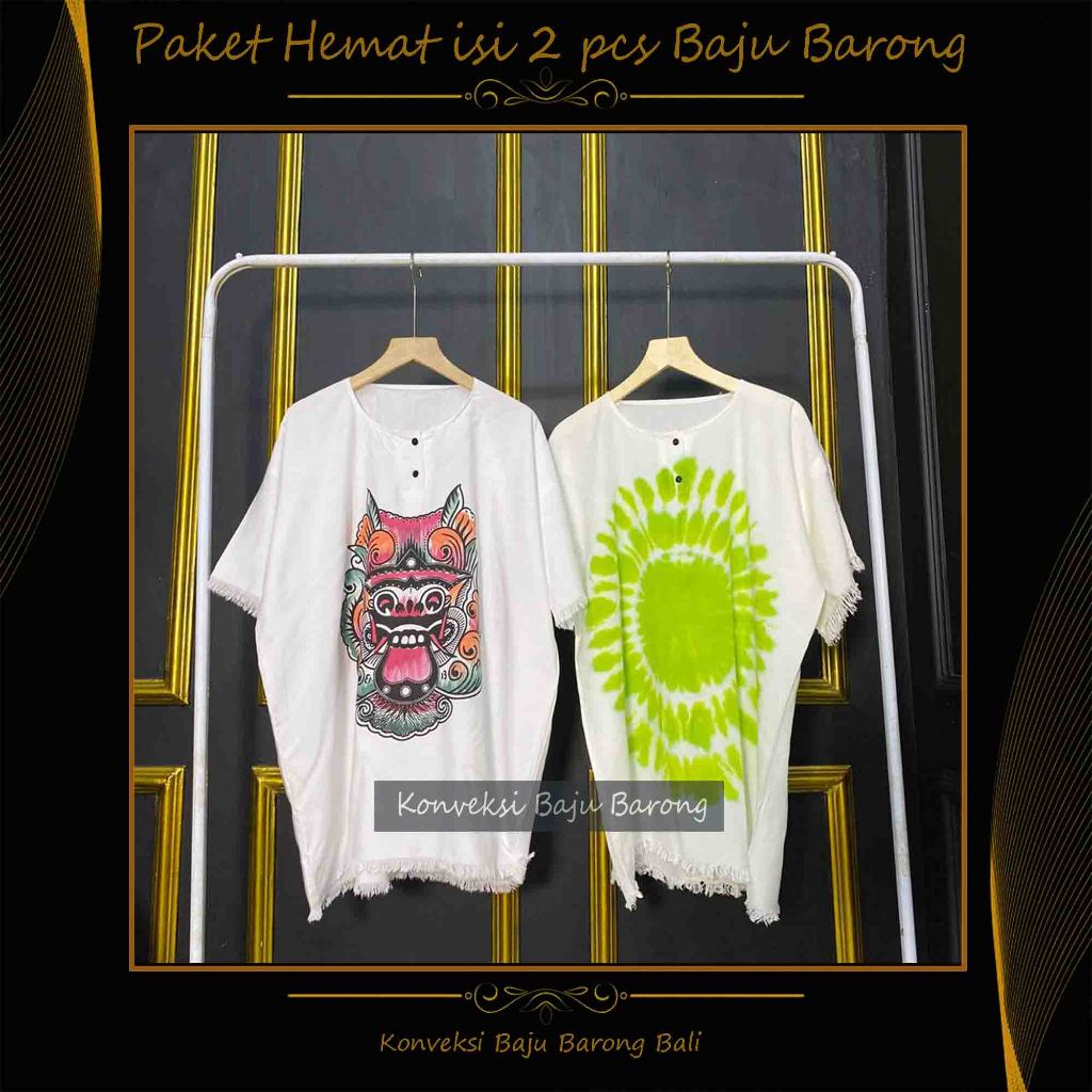 KATUN PUTIH Original - Package contains 2 plain white Balinese barong ...