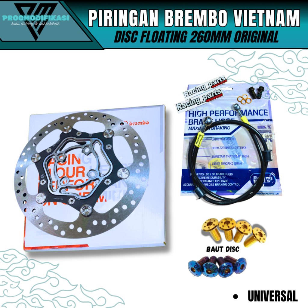 Disc Brembo 260mm Disc FLOATING Disc Vario Beat 125 150 160 Matic Honda ...