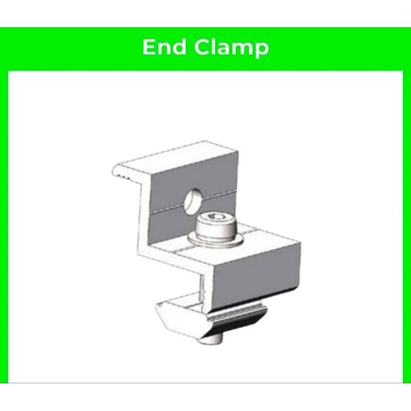 End Clamp Kit 30-40mm Mounting Solar Cell / Pv Module 30-40mm | Shopee ...