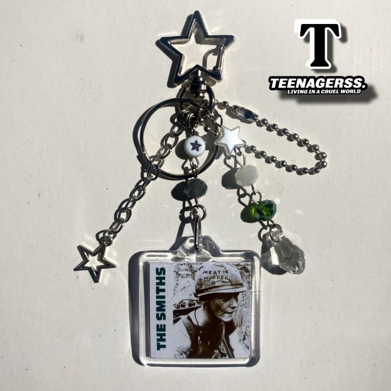GANTUNGAN Beads Keychain Bag The Smiths Meat Is Murder Keychain Bag ...