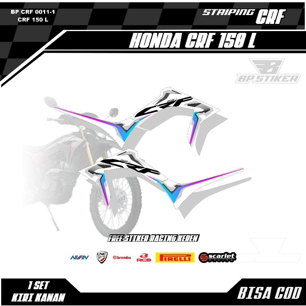 Striping CRF 150 sticker sticker list of variations of striping CRF ...