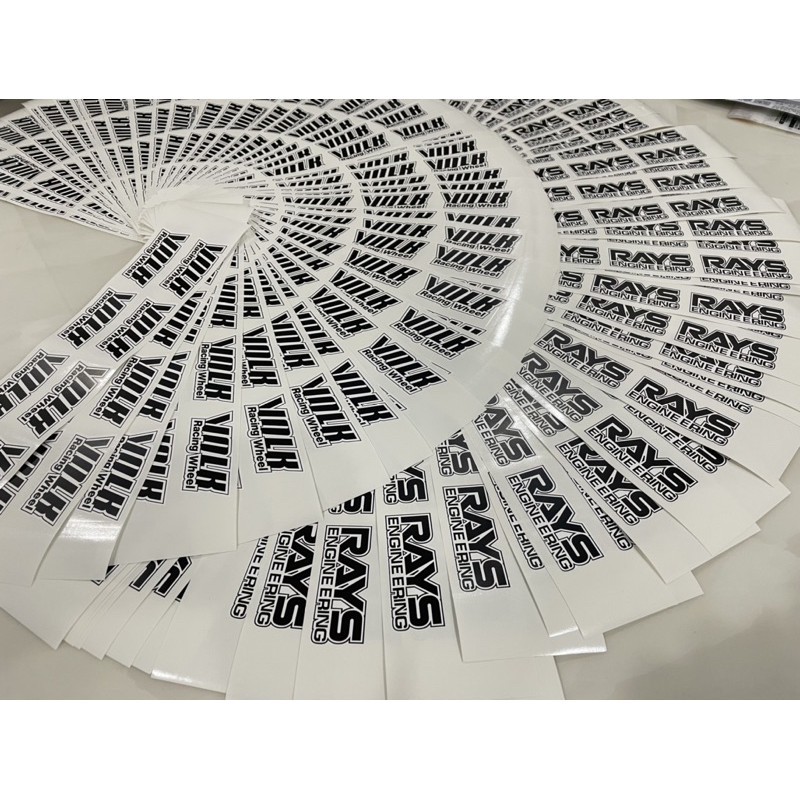Rim STICKER RAYS VOLK RACING TE37 Get 8pcs | Shopee Philippines