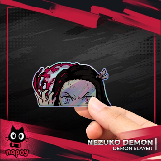 Nezuko Demon Anime Hologram Sticker | Shopee Philippines