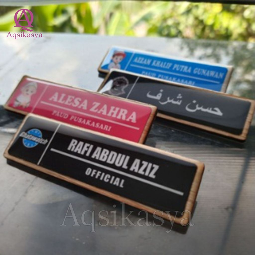 KAYU Name TAG FLYWOOD/WOODEN KNOWR CAN WRITE ARABIC | Shopee Philippines