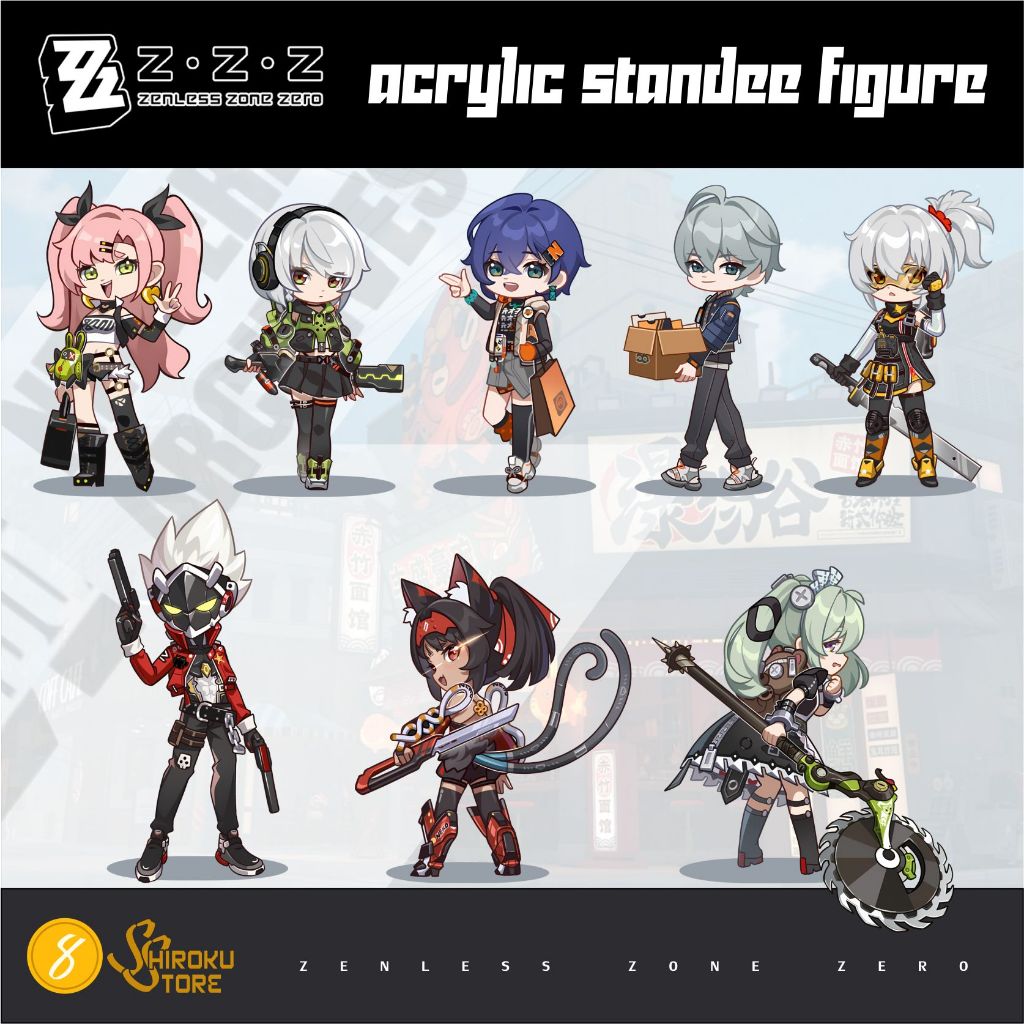Zenless Zone Zero Acrylic Standee Figure/ Stand Anime Hoyoverse ZZZ ...