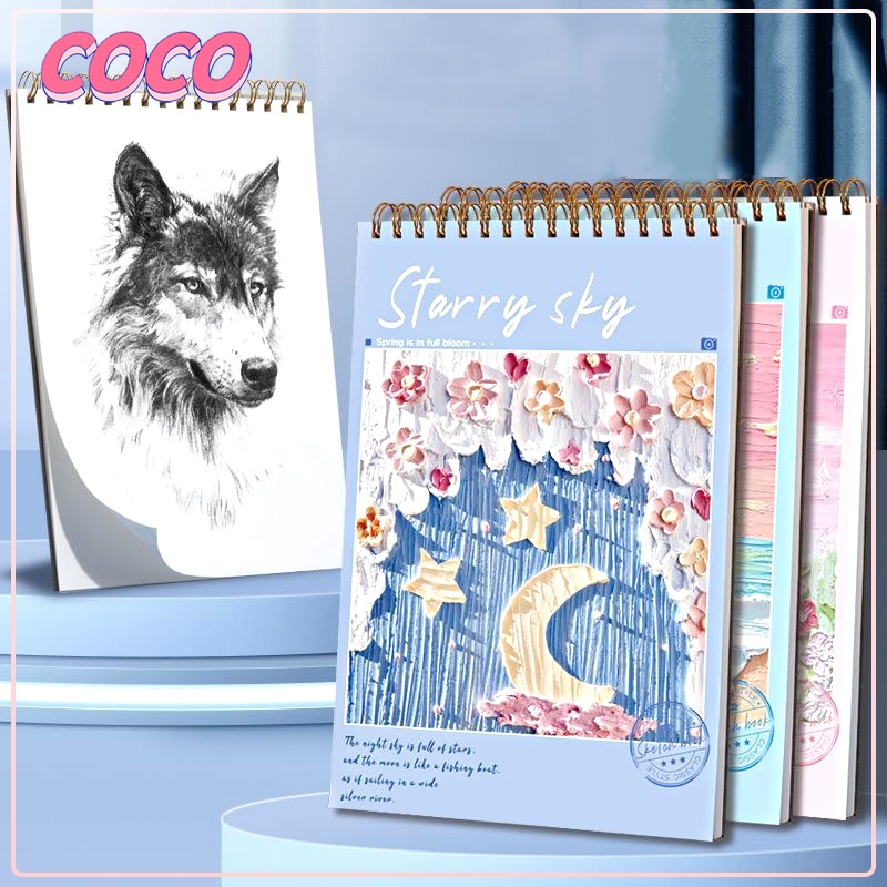 A4 Vertical Drawing Book / sketch book thick drawing book / Student ...