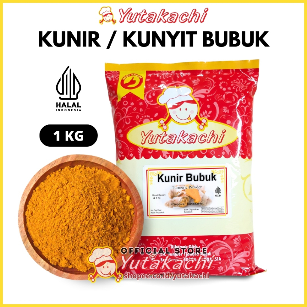 Pure TURMERIC POWDER 1KG Yutakachi Natural Herbal Turmeric Powder ...