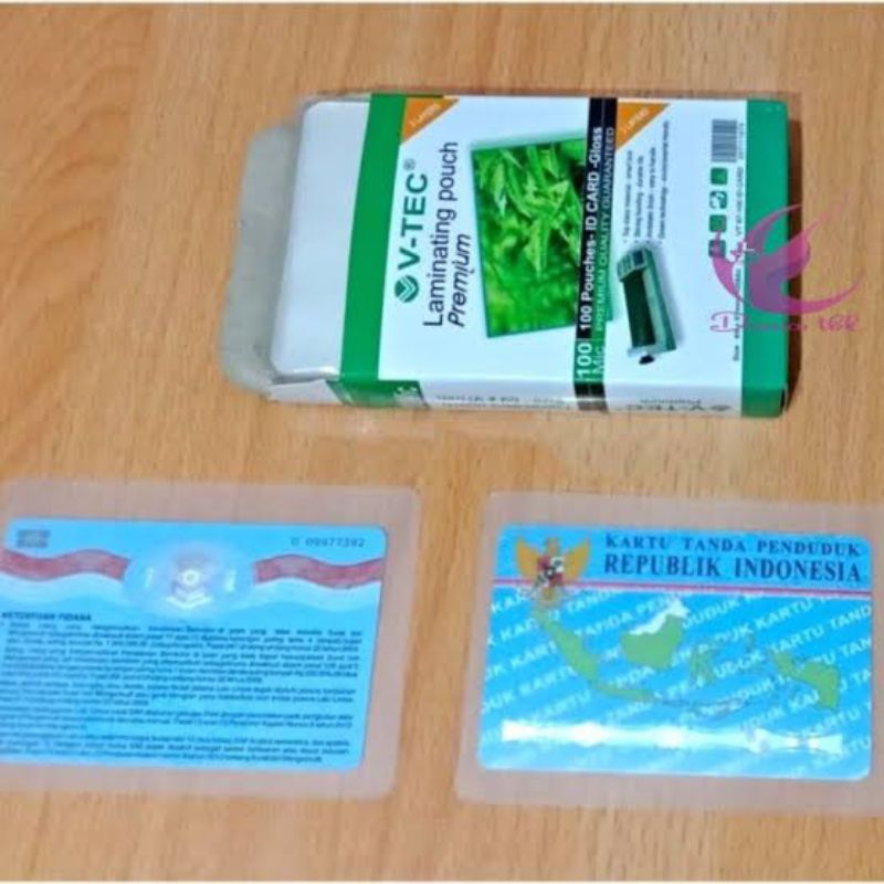 Ktp/id LAMINATING 1 PACK CONTAINS 100 LBR | Shopee Philippines