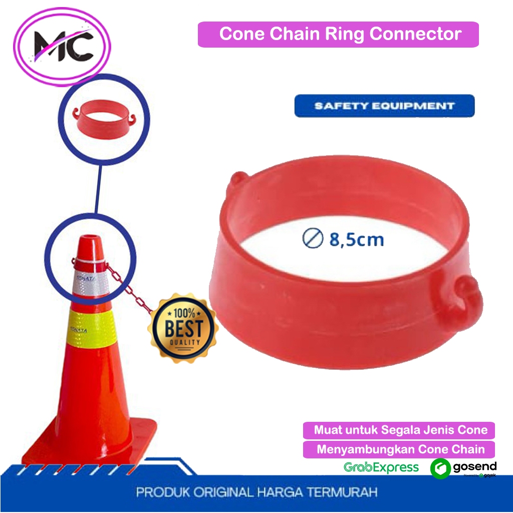 MERAH GANTUNGAN Cone Chain Connector Hanger Cone Chain Ring Connector ...