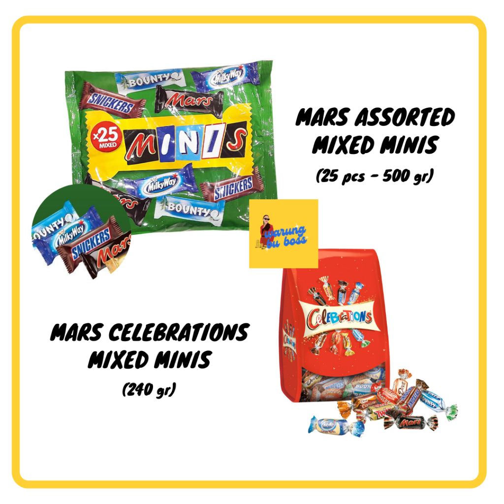 Bounty Minis Twix Mars Snickers Minis Chocolate Miniatures Mini Mix ...