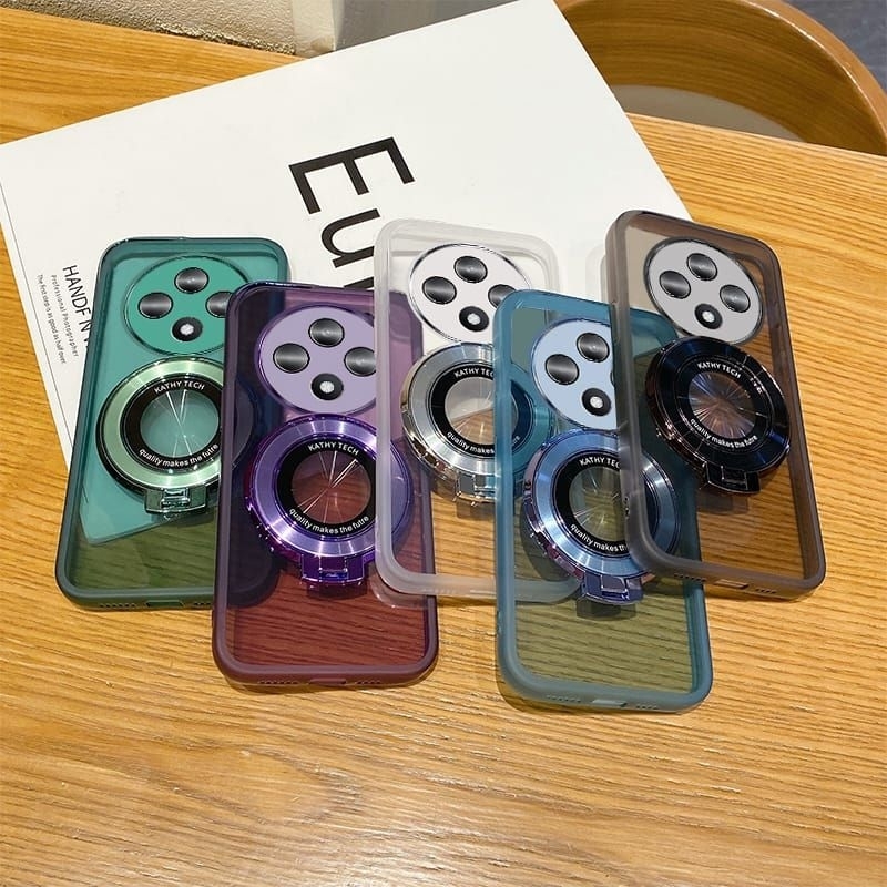 Oppo RENO 12 F 5G Silicon Magsafe Case Combination Stand Holder Design ...