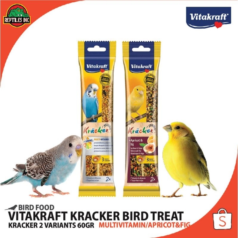 Vitakraft Kracker Snack Treat Bird Food Parakeet Budgies Walnut ...