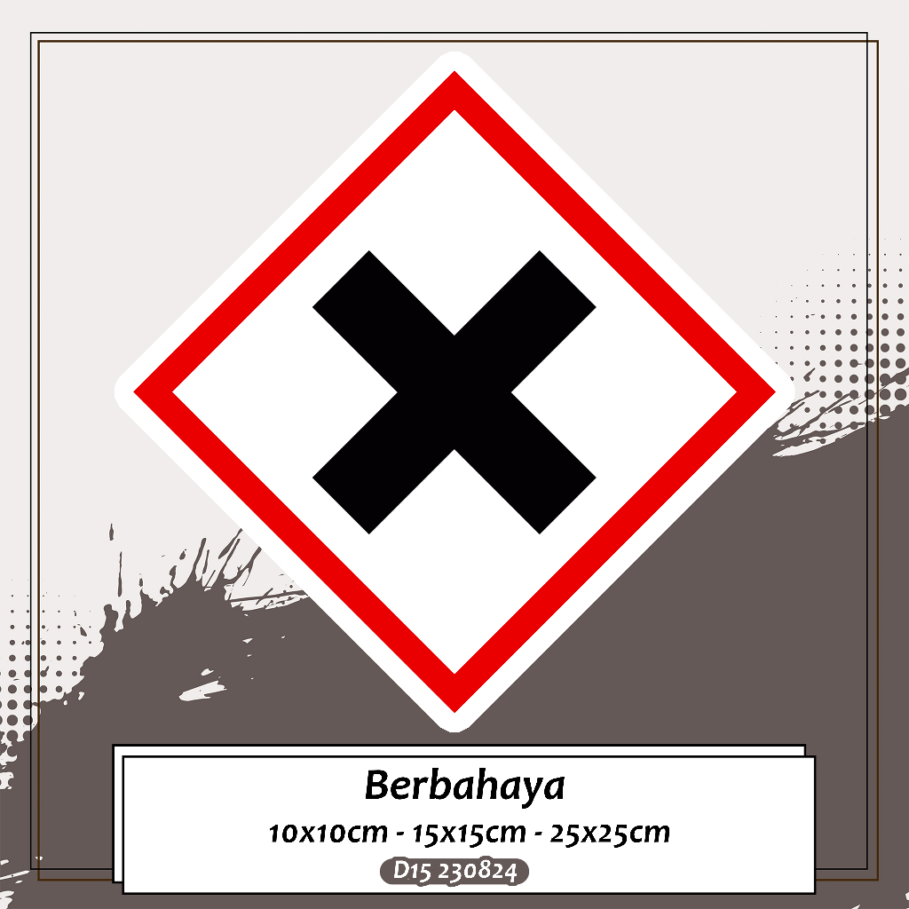B3 Waste Symbol Sign Label Sticker Harmful And Toxic Materials ...