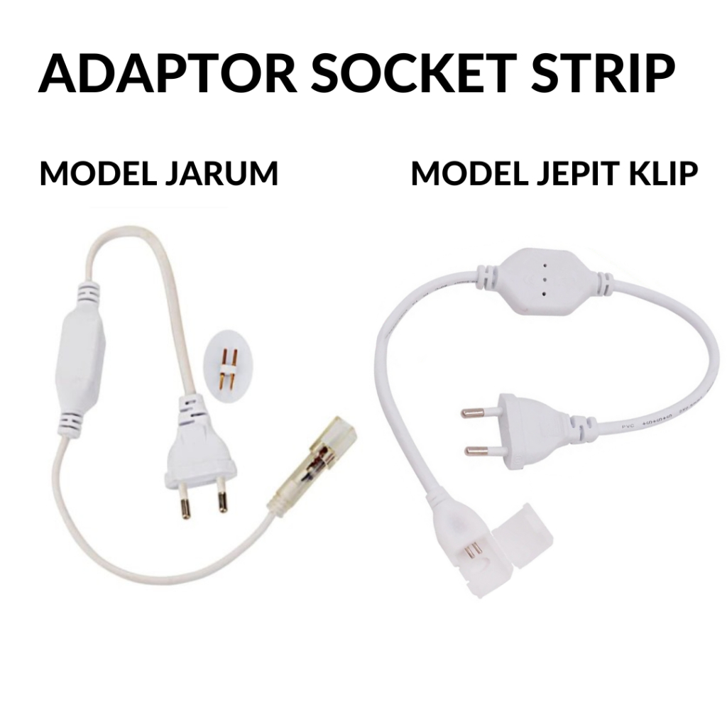 2 Line Strip Light Socket / Flex Neon Socket / Round Neon Socket / 220V ...