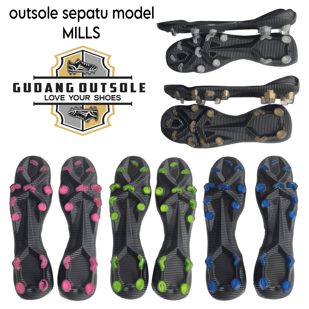 Outsole - Mills Model Universal Football Shoe Sole | Football SHOES ...