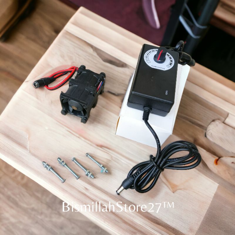 Blower fan mini double fan DC 12v 4x5,5xm full highspeed full set ...