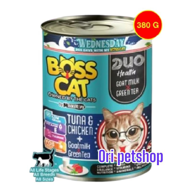 Boss Cat Canned Tuna & Chicken Cat Food 380G Wet Food | Shopee Philippines
