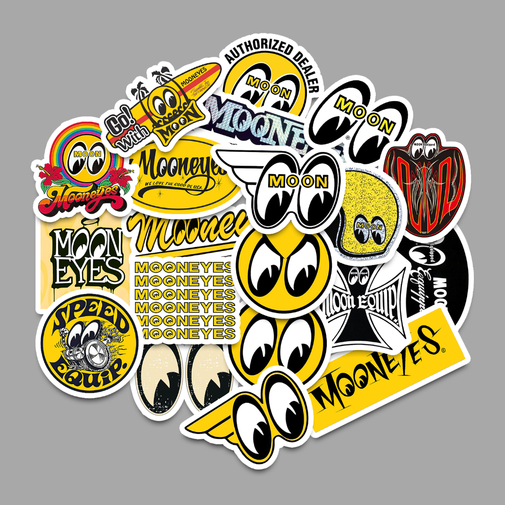 Sticker PACK - MOONEYES | Suitcase STICKER TUMBLER STICKER HELMET ...