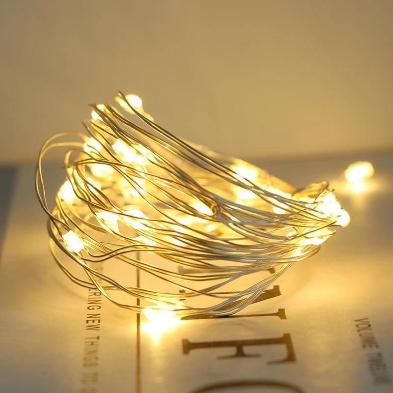 Copper Light Battery WARMWHITE 1m and 2m - Battery Wire Lamp ...