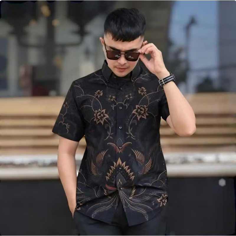 BATIK/MEN'S BATIK/MEN'S BATIK SHORT SLEEVES M L XL XXL | Shopee Philippines
