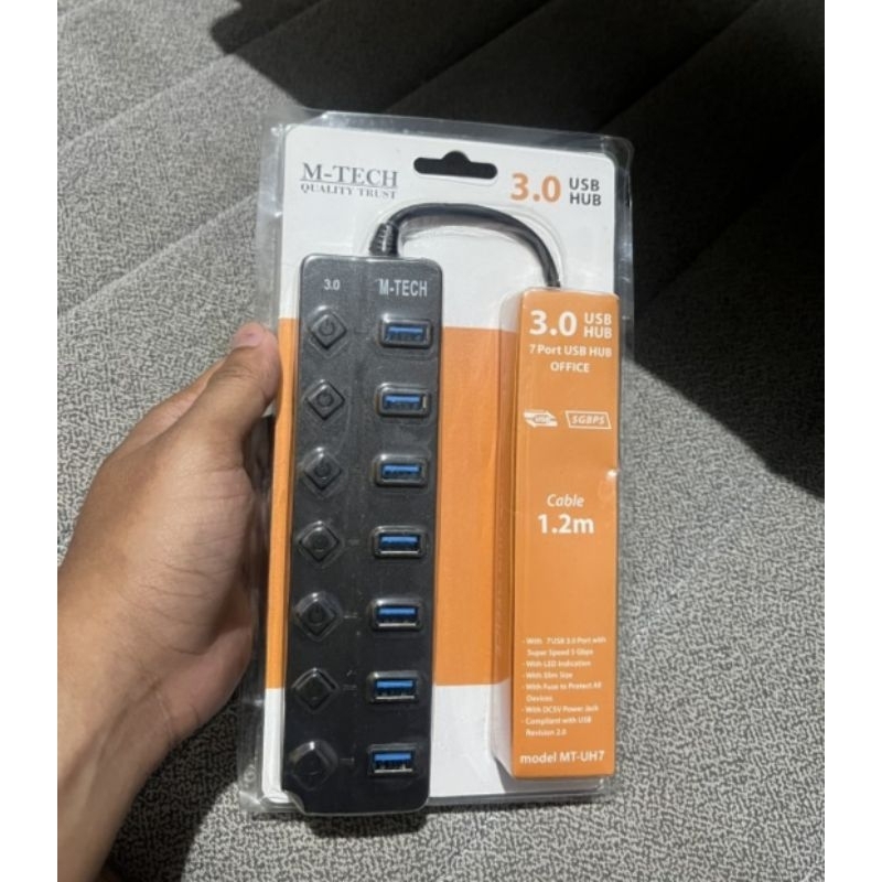 Usb Hub 7 Ports ON/OFF V.3.0 / USB PC Laptop Port Enhancer 7 Ports ON ...