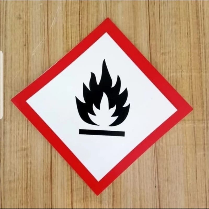 Sign STICKER SYMBOL B3 GHS EASY TO LIGHT UP / BEST UK 25x25Cm | Shopee ...