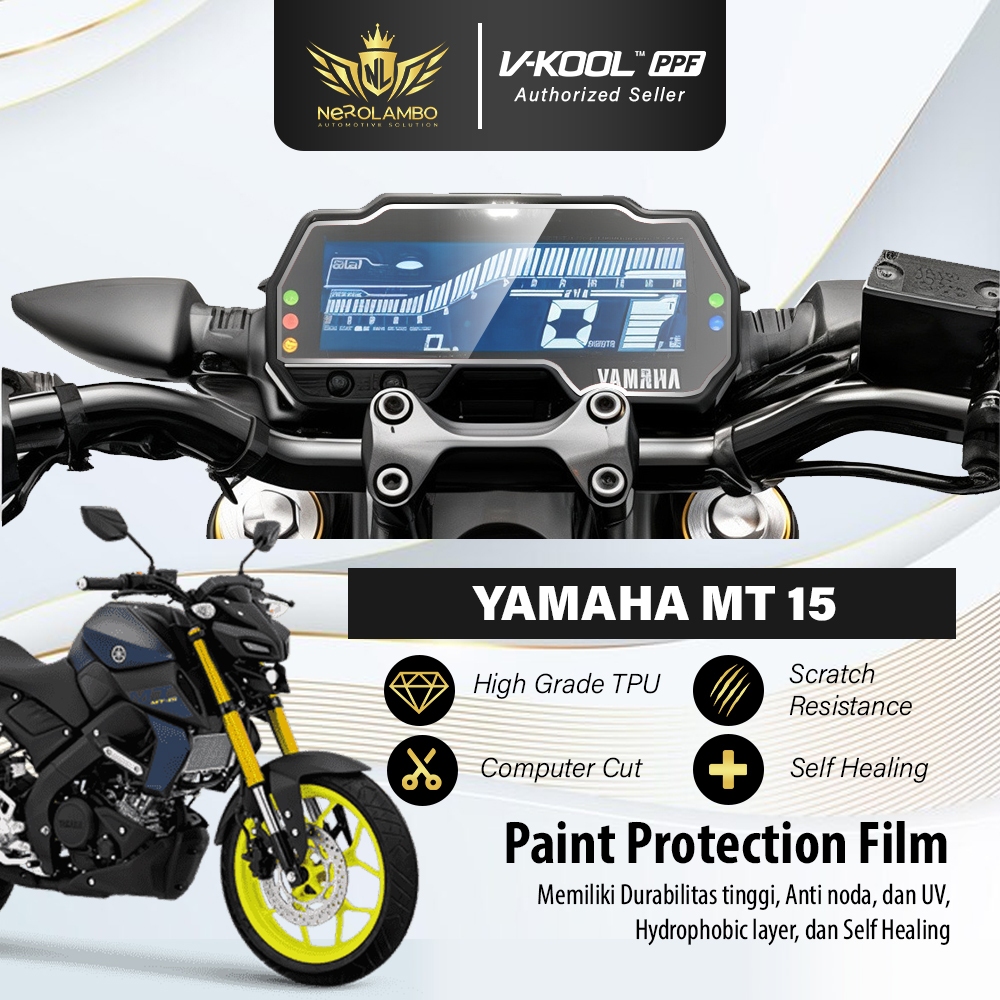 Vkool PPF Motorcycle Speedometer Anti Sunburn Yamaha MT 15 | Nero Lambo ...