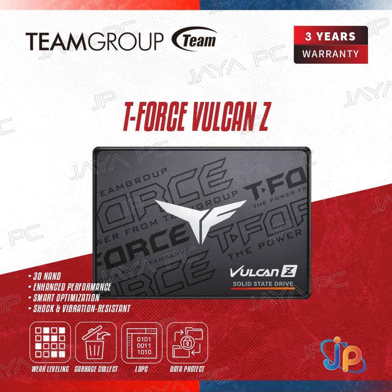 Team SSD T-Force Vulcan Z 256GB Sata 3 - SSD 256 GB 2.5" | Shopee ...