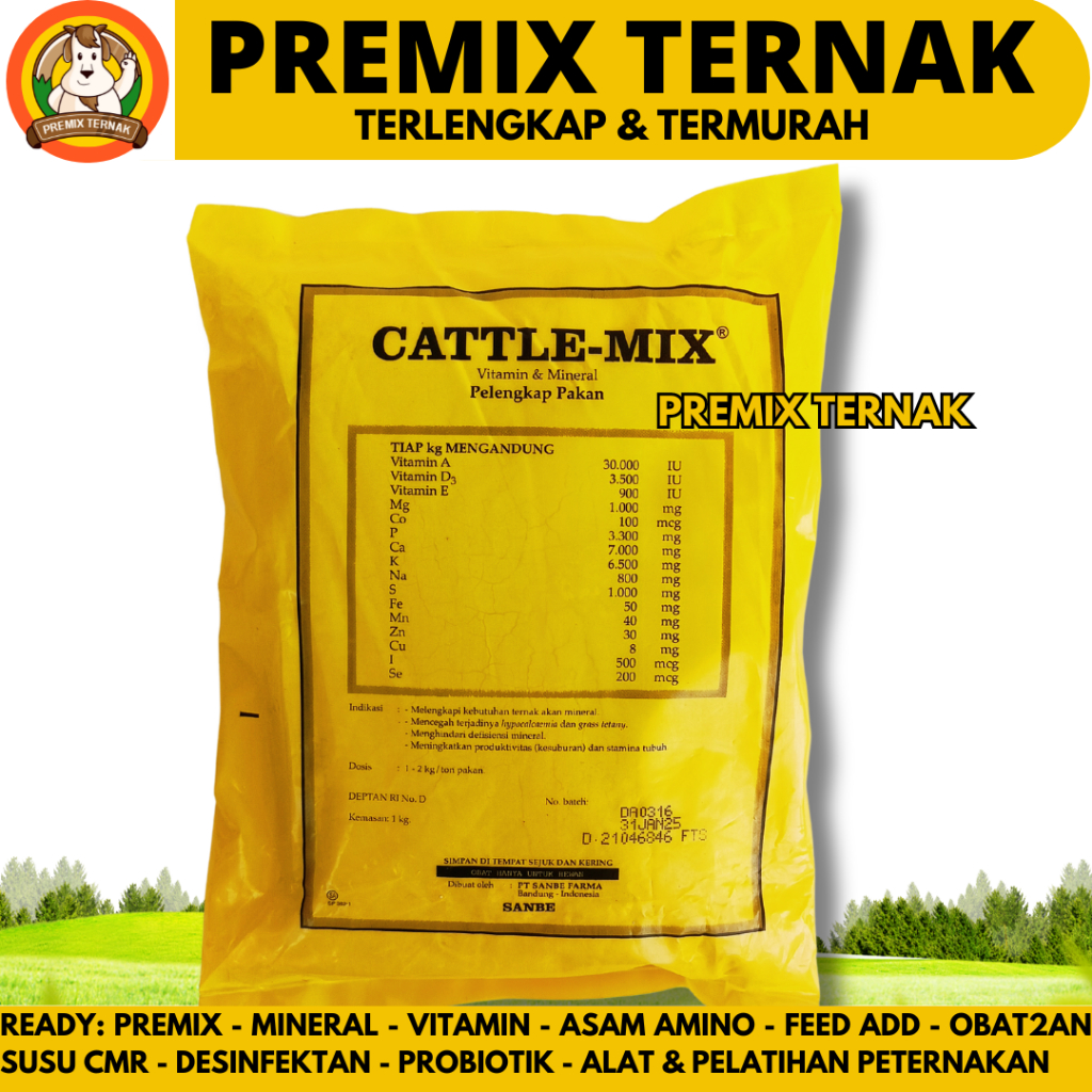 CATTLE MIX 1 KG SANBE - Mineral Vitamin Fattening CATTLE Goats ...