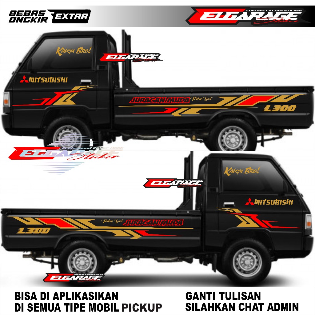 Pickup Car sticker L300 pickup Car Side body sticker L300 carry t120ss ...
