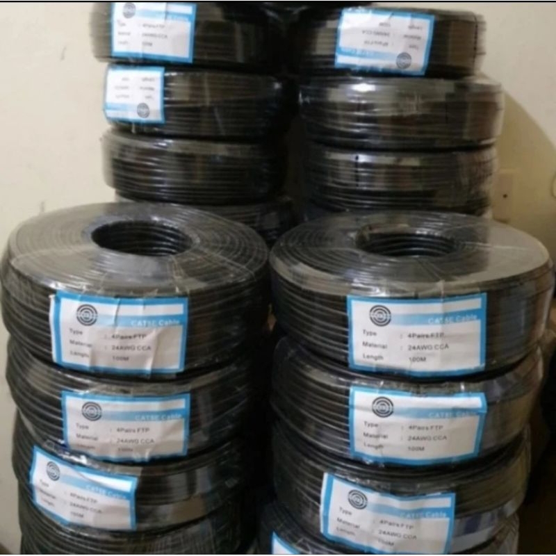 100 Meter Spectra LAN FTP UTP Indoor Outdoor Cat5e Cable - FTP Outdoor ...