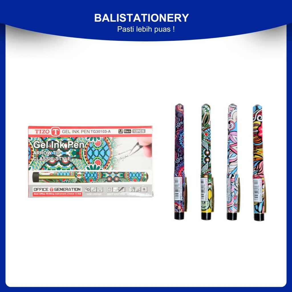 Tizo Batik Ballpoint Pen TG-30103-A 1.0 mm | Shopee Philippines