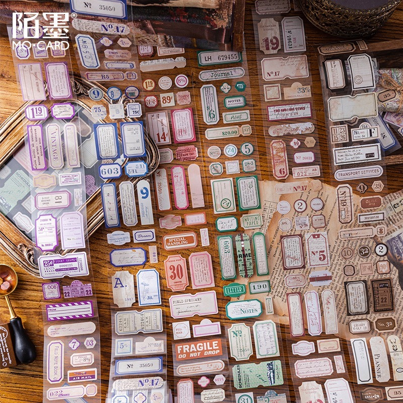 Roll Sticker Label Old Things LOT Sticker Bujo Deco Scrapbook Aesthetic ...