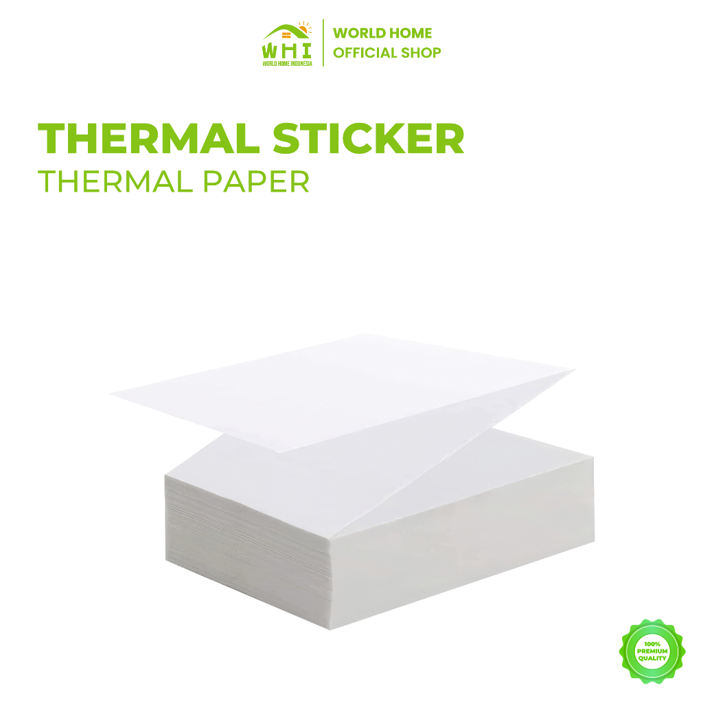 World Home White Thermal Label Sticker Size 15x10cm Thermal Printer Box ...