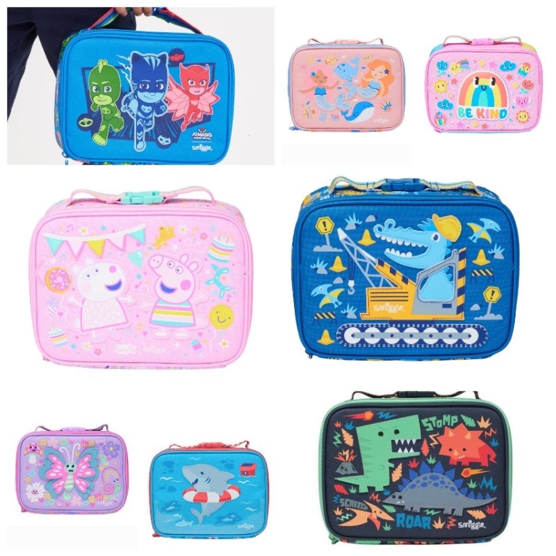 (Original) Smiggle Teeny Tiny Oblong Square Lunchbox - Big Dreams/Over ...