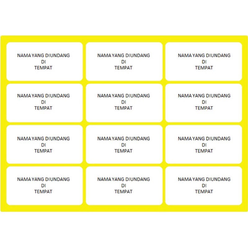 [1 Sheet Contains 12pcs] 103 Invitation Labels Ready To Print 1 Sheet ...