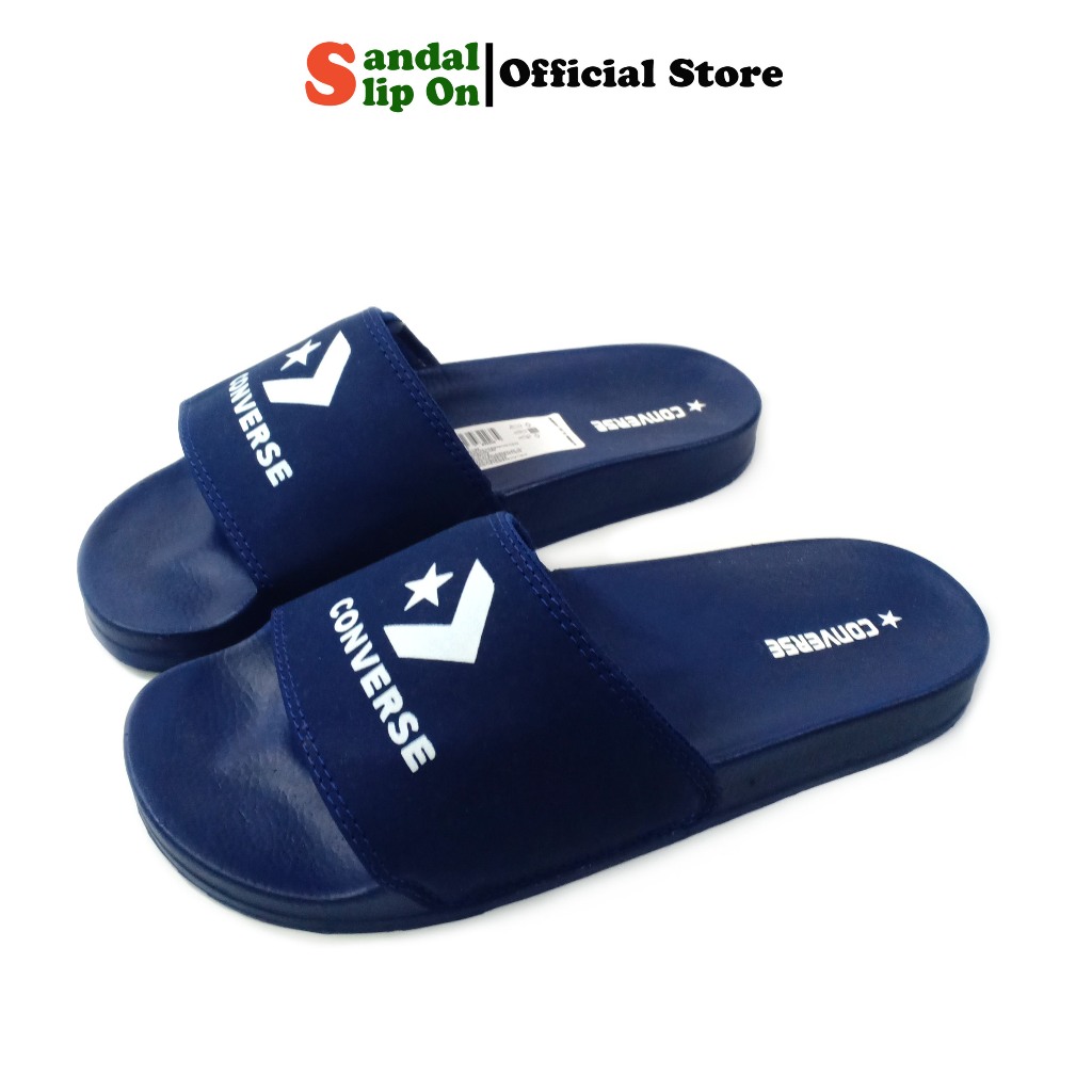PUTIH Converse slide Casual sandals for men and women, slip on type ...