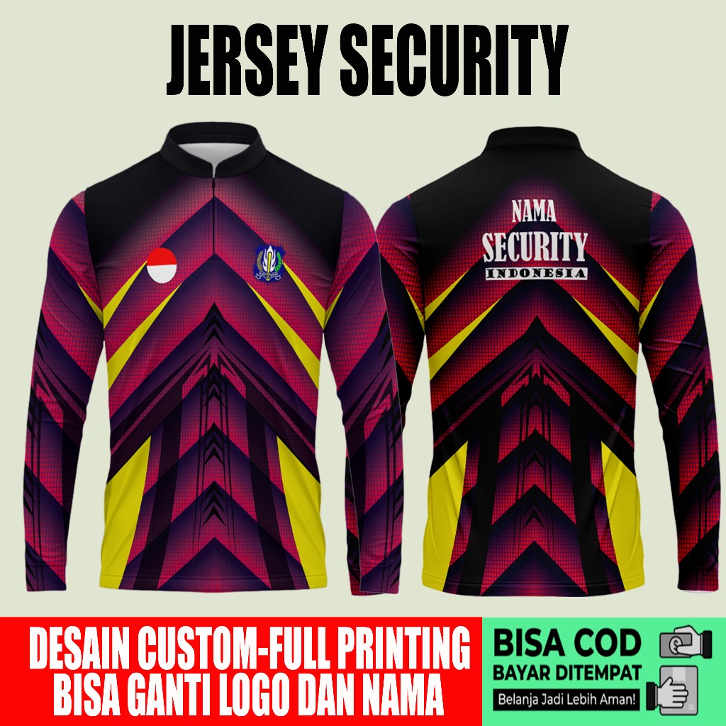 Security / Security Guard Jersey T-shirt Full Printing Custom art 03 ...